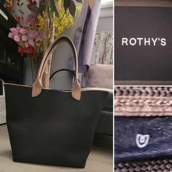 Rothy's | Bags | Rothys The Lightweight Tote Black Portobello Flawed ...